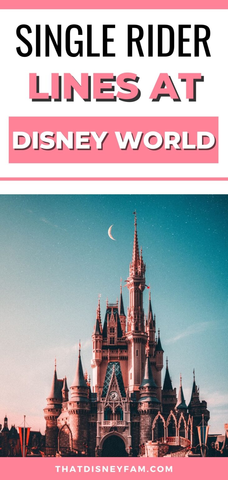 What Are All The Single Rider Lines At Disney World? - That Disney Fam