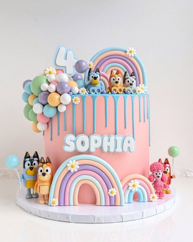 72 Bluey Birthday Cake Ideas That Are Just TOO Cute - That Disney Fam