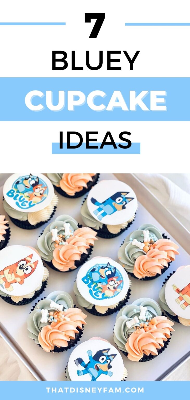 8 Bluey Cupcakes That'll Be A Hit For Your Bluey Fan - That Disney Fam